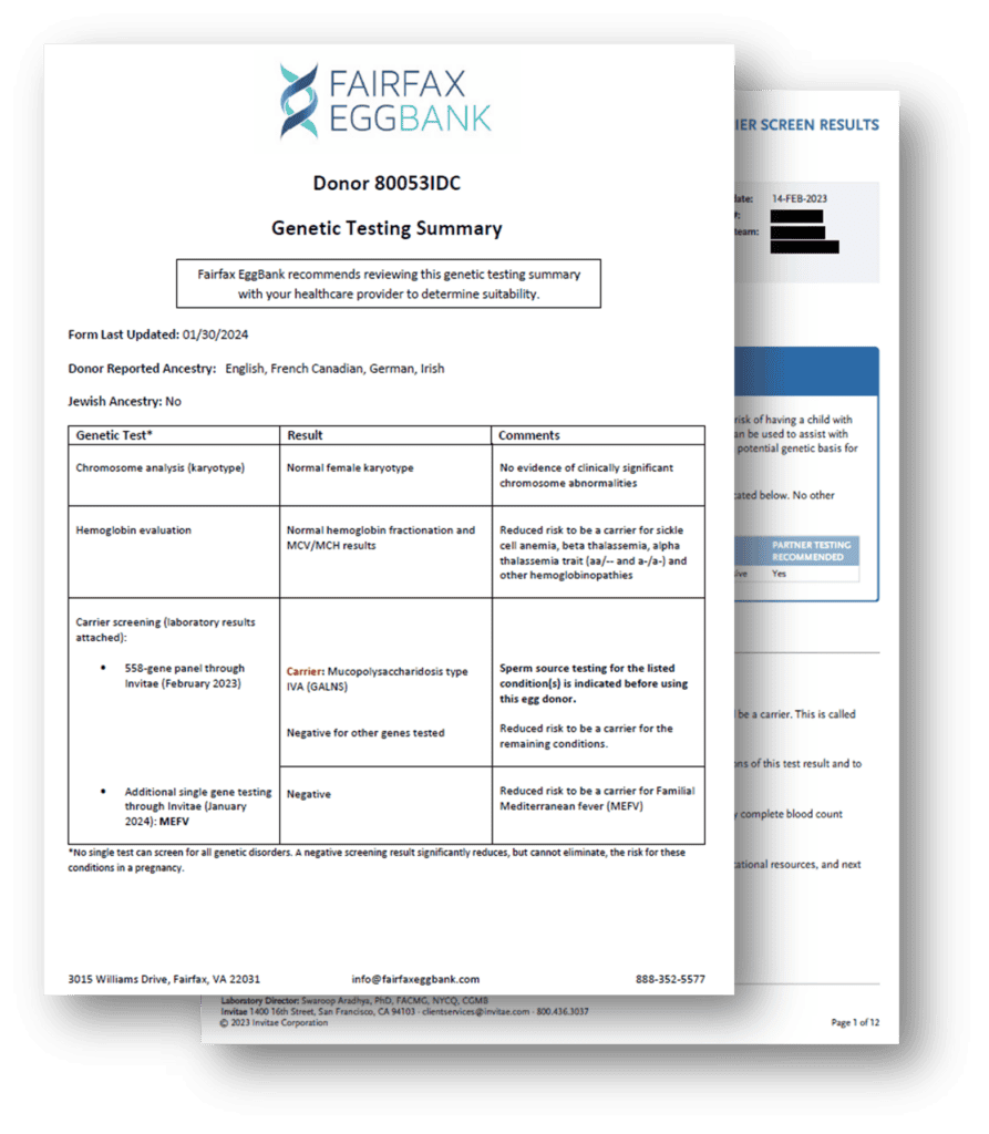 A Guide to an Egg Donor's Genetic Testing Summary (GTS) | Fairfax EggBank